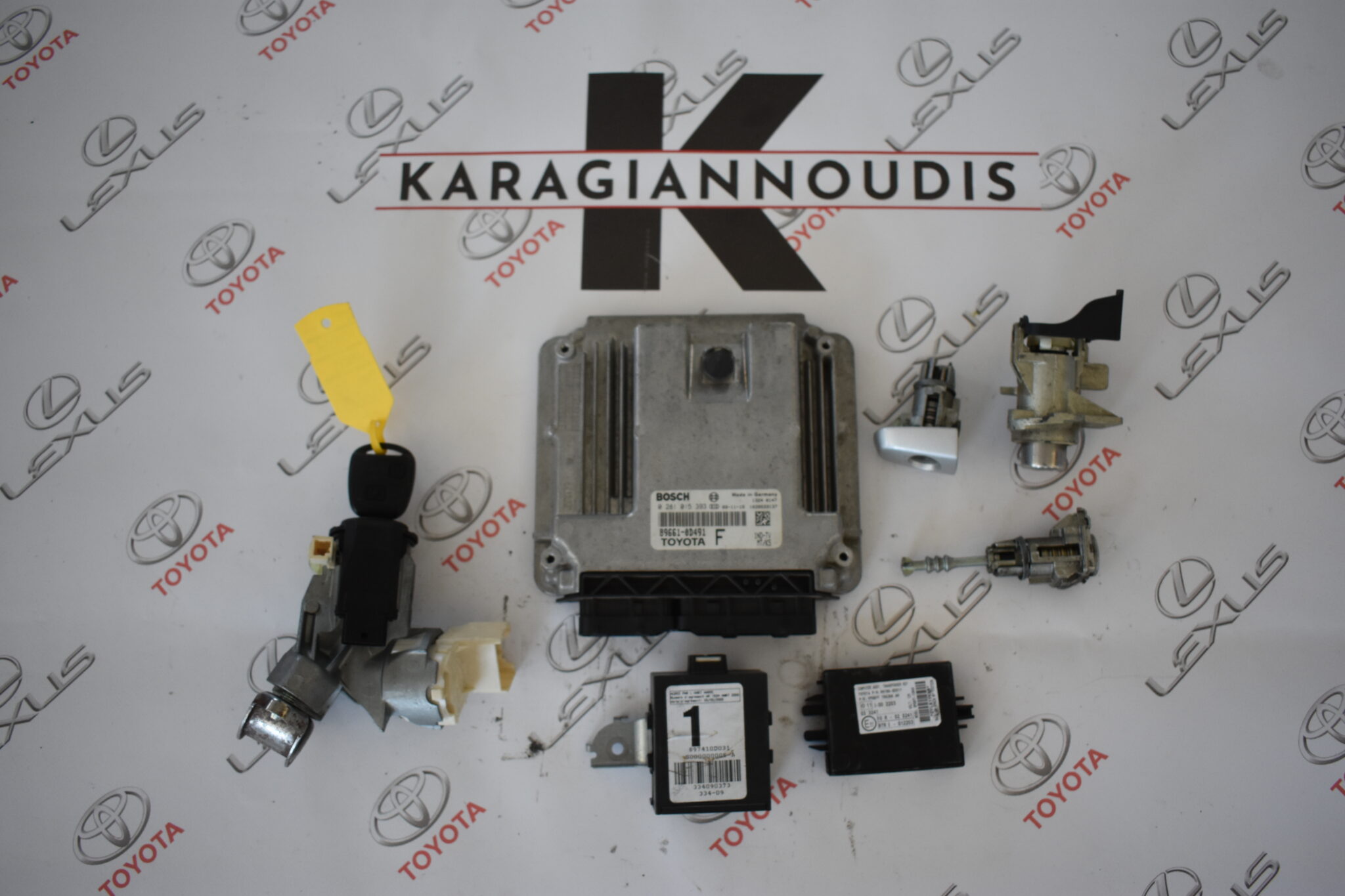 Toyota Yaris set κλειδιά με κωδικό 89661-0D491 - Καραγιαννούδης Toyota ...